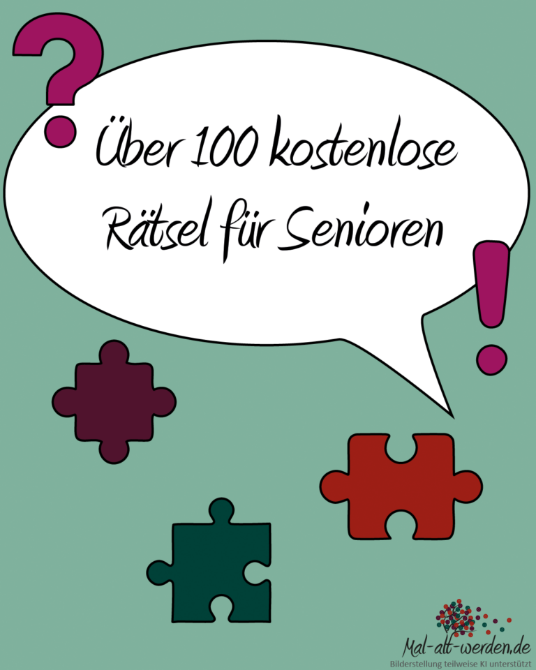 Über 100 kostenlose Rätsel für Senioren