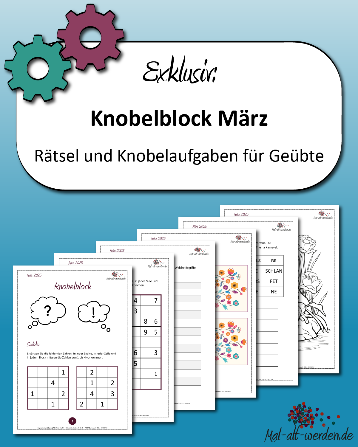 28 Rätselhefte für Senioren – von leicht bis schwer