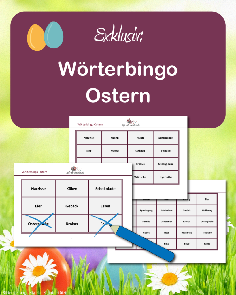 Exklusiv: Wörterbingo Ostern