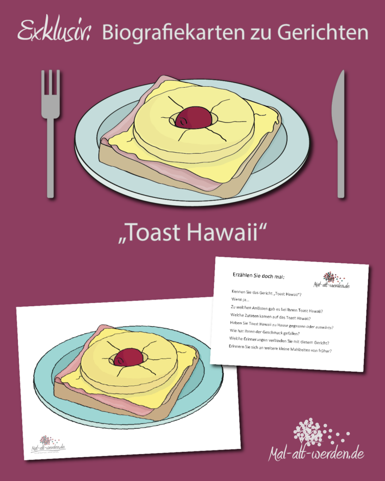 Exklusiv: Biografiekarten zu Gerichten “Toast Hawaii”